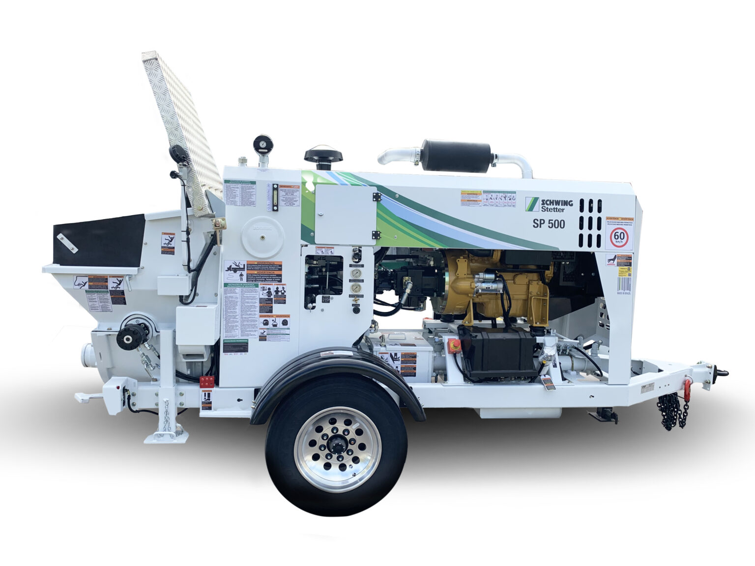 Bomba Estacionaria de hormigón Schwing SP 500 - Bombas Hormigón y Telescópicas, Construcción ...